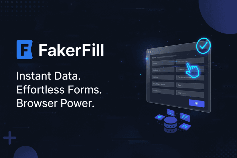 FakerFill - Fill Forms Instantly with Fake Data